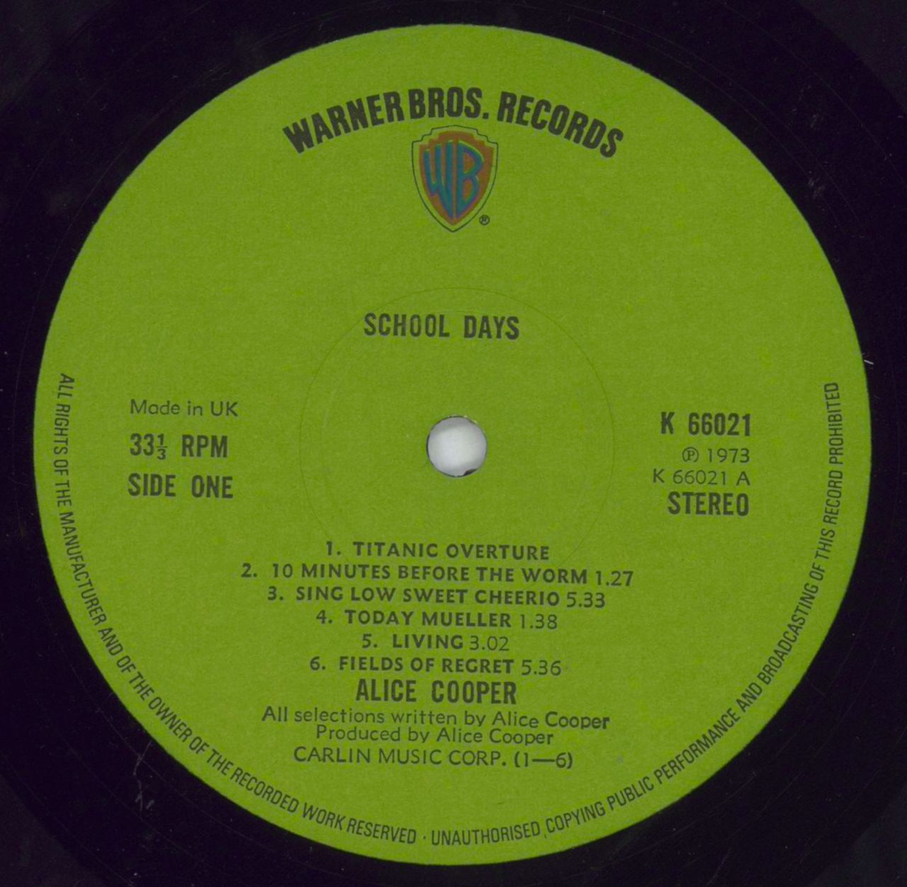 Alice Cooper School Days - 1st UK 2-LP vinyl set — RareVinyl.com