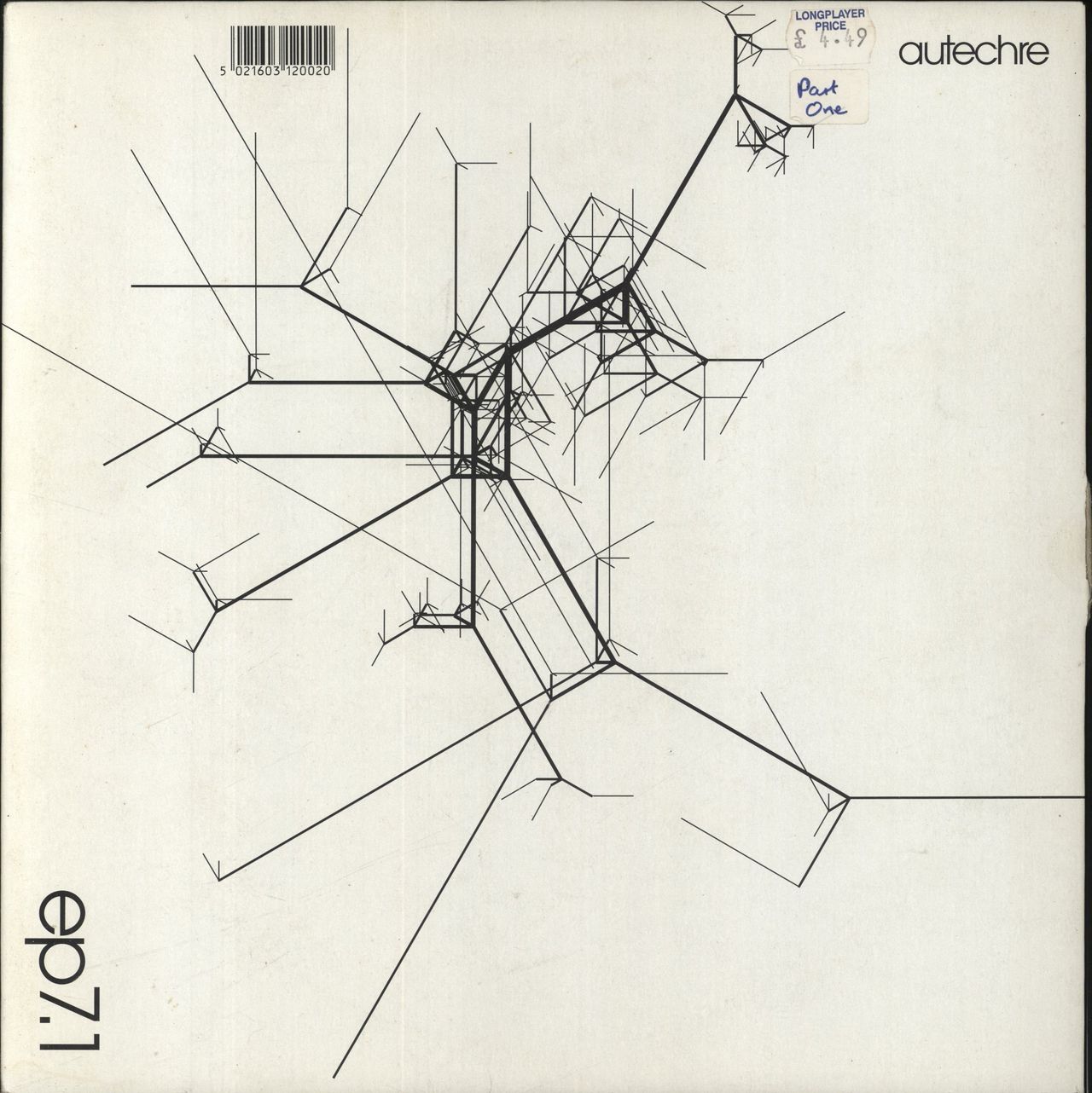 Autechre EP7.1 UK 12" vinyl — RareVinyl.com