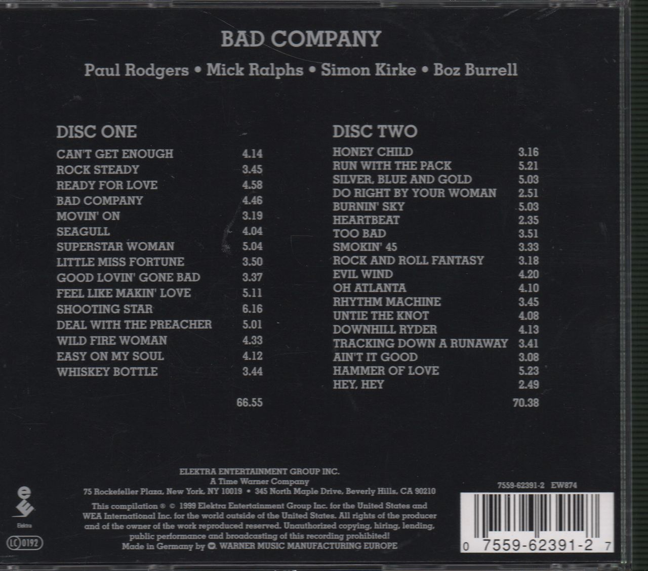 Bad Company The 'Original' Bad Co. Anthology UK 2-CD album set — RareVinyl.com