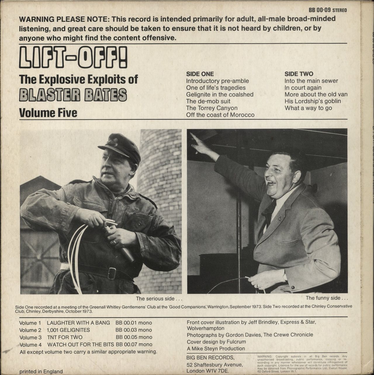 Blaster Bates Lift-Off! The Explosive Exploits Of Blaster Bates: Volum ...