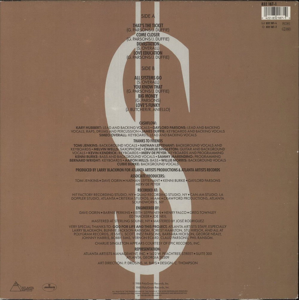 Ca$hflow Big Money UK Vinyl LP — RareVinyl.com