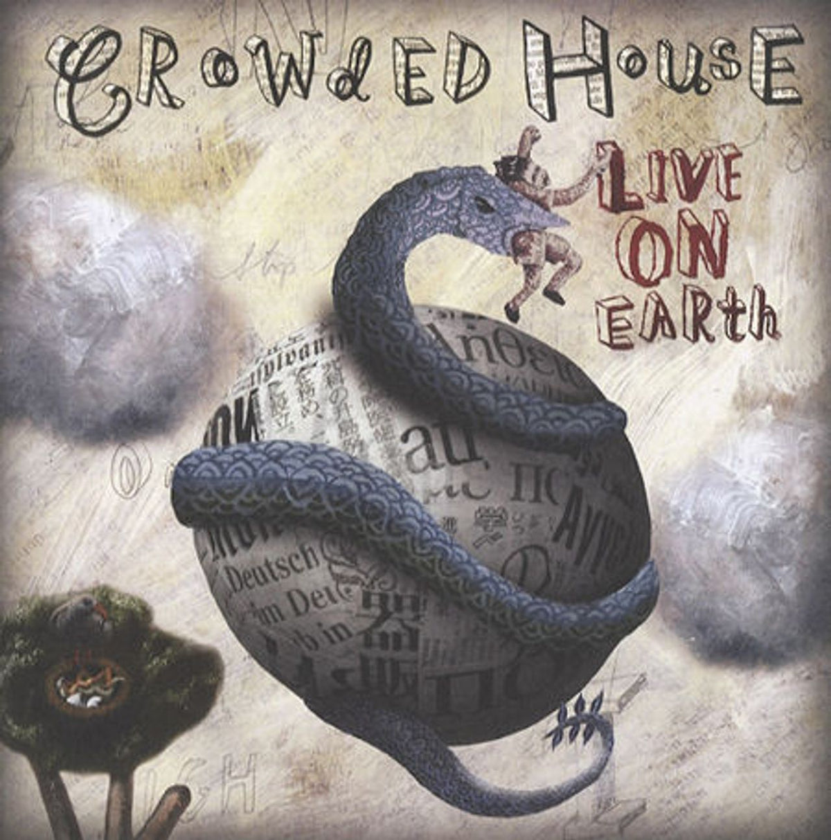 Crowded House Live On Earth Tour Programme UK Tour programme ...