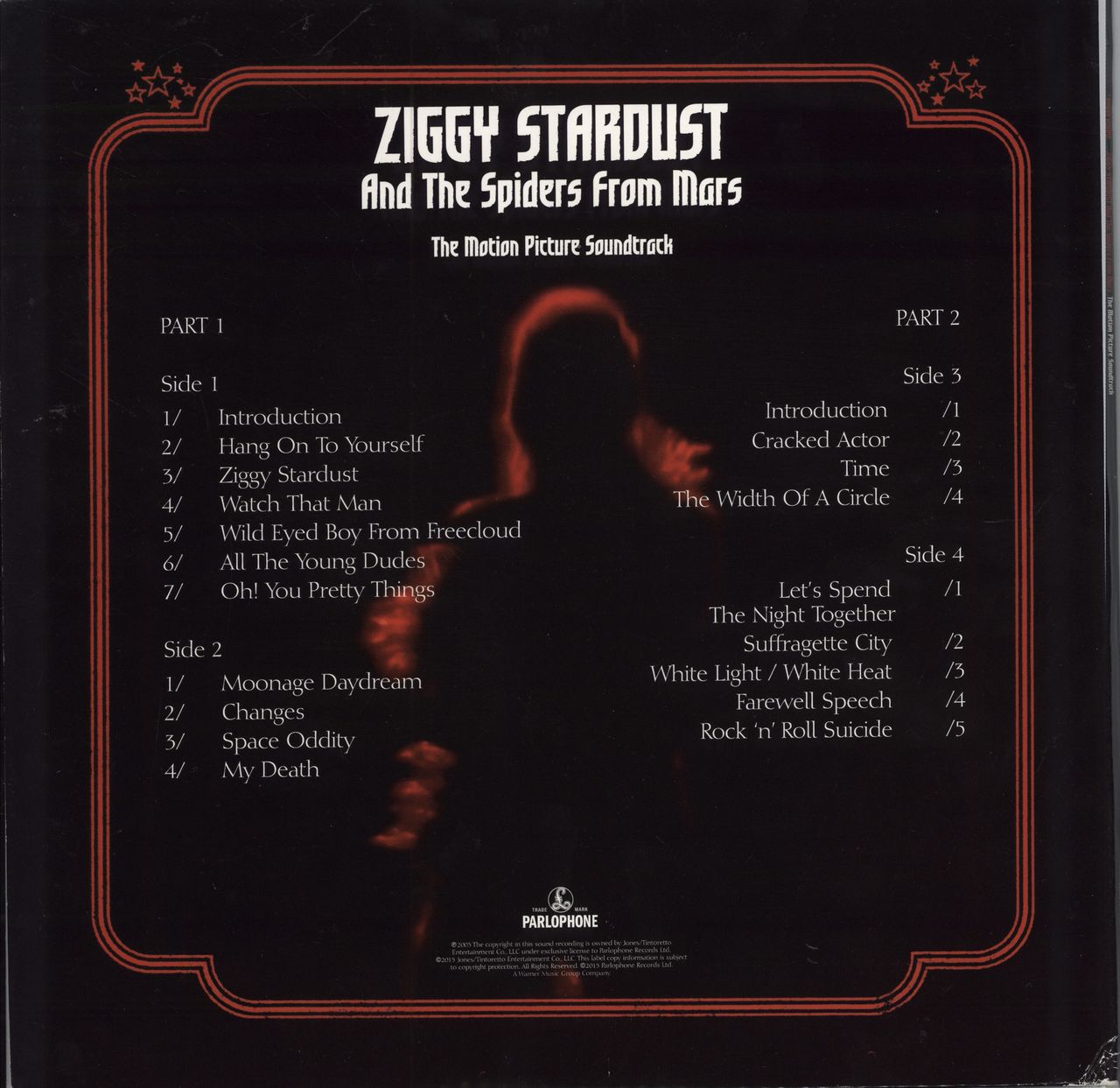 David Bowie Ziggy Stardust & The Spiders From Mars: The Motion Picture — RareVinyl.com