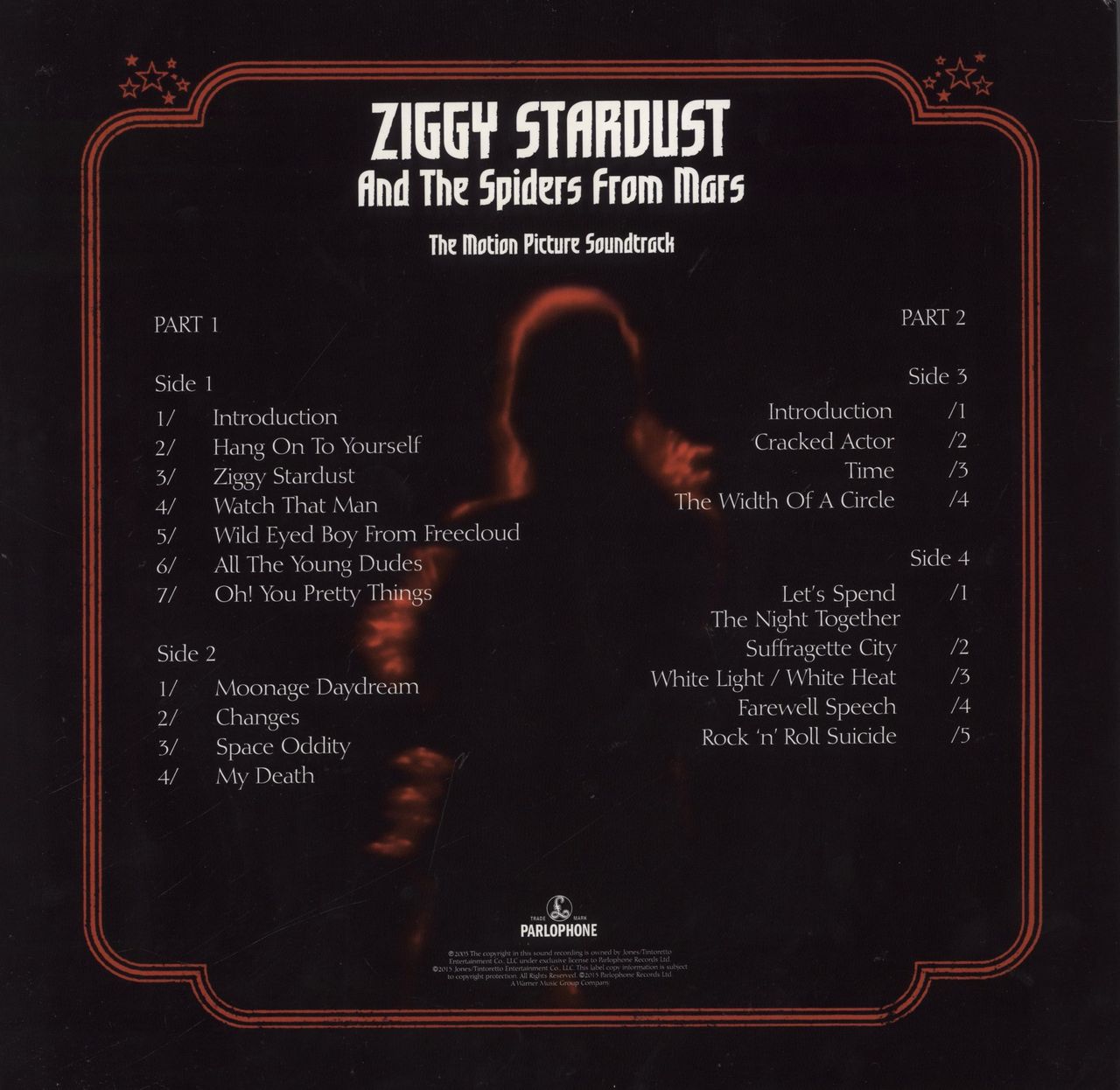 David Bowie Ziggy Stardust & The Spiders From Mars: The Motion Picture — RareVinyl.com