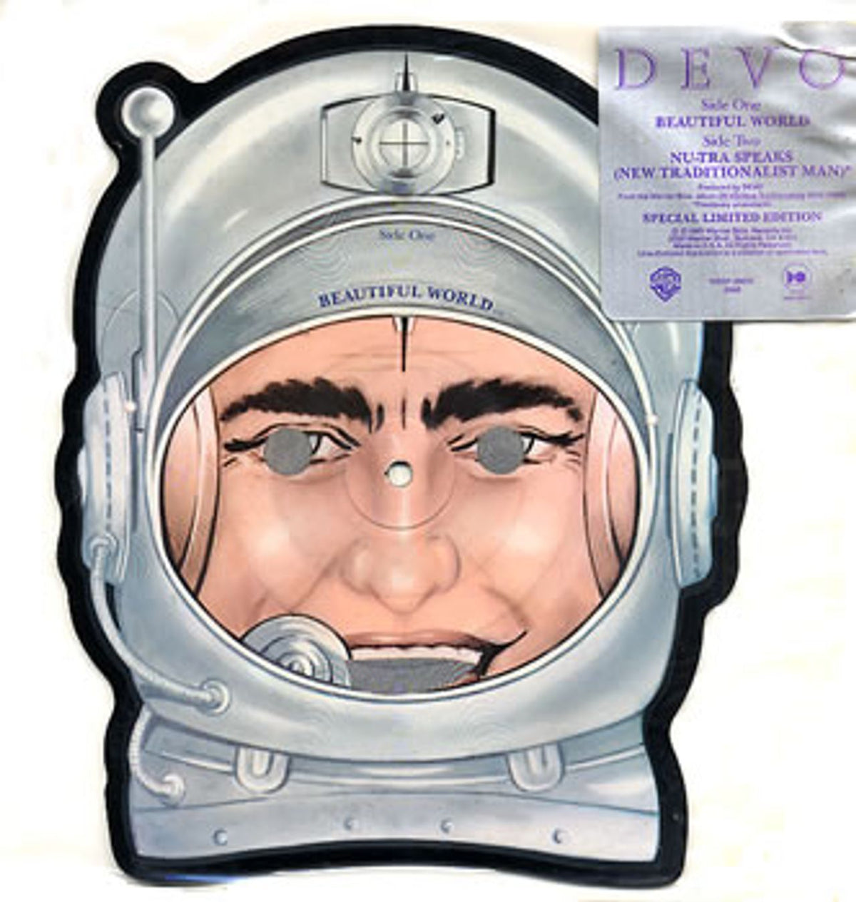Devo Beautiful World US Shaped picture disc — RareVinyl.com