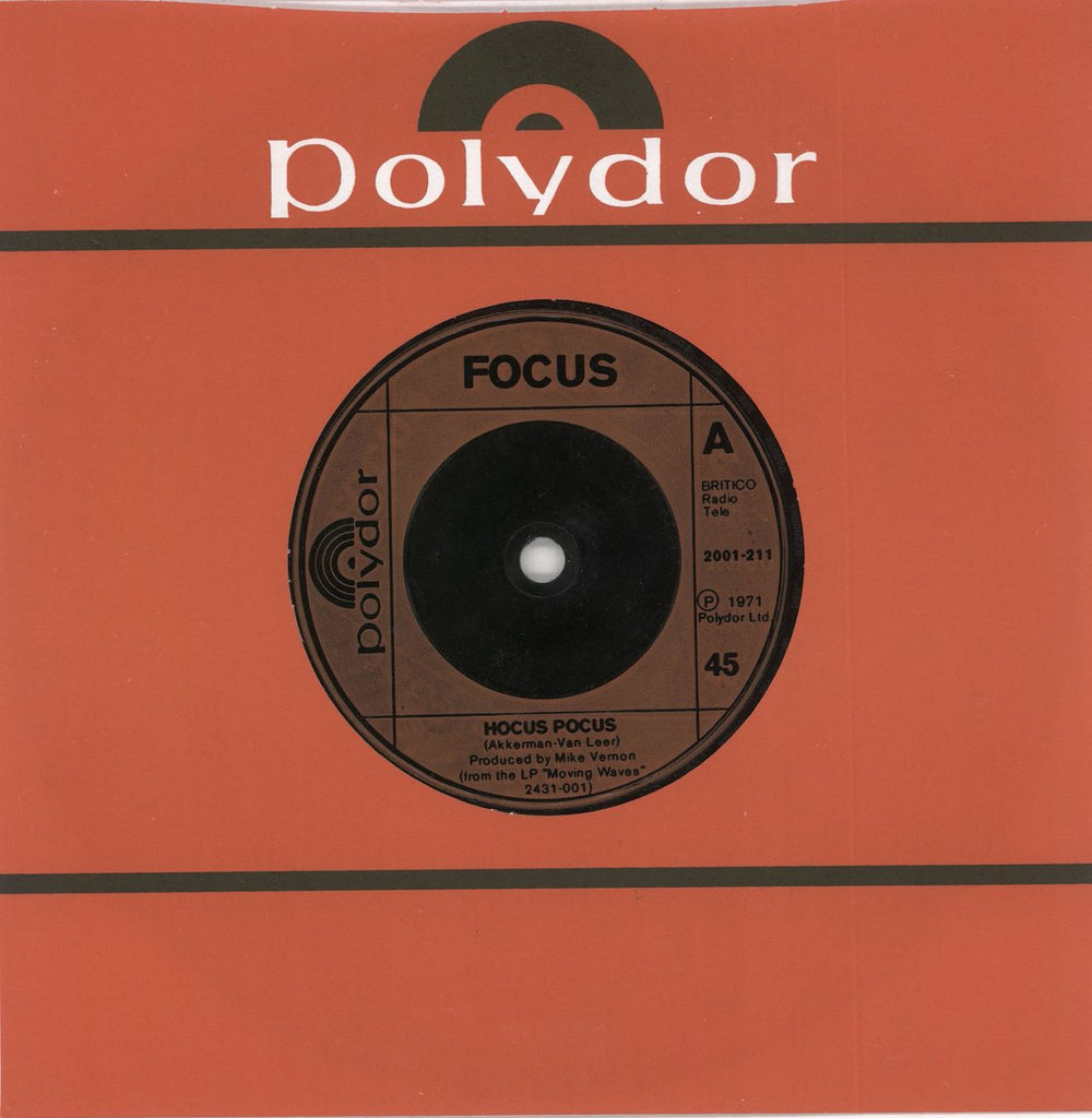 Focus Hocus Pocus - Inj UK 7" vinyl — RareVinyl.com