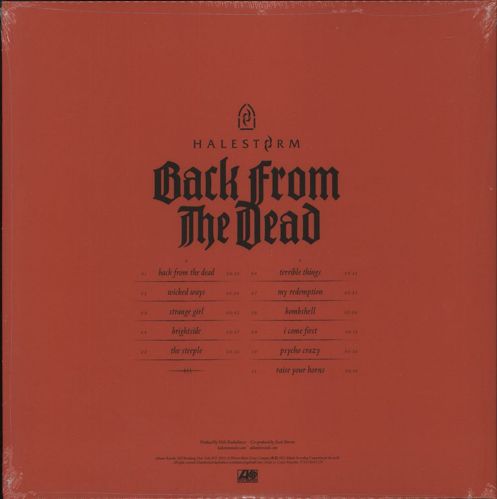 Halestorm Back From The Dead - Ruby Translucent Vinyl - Sealed UK Viny ...