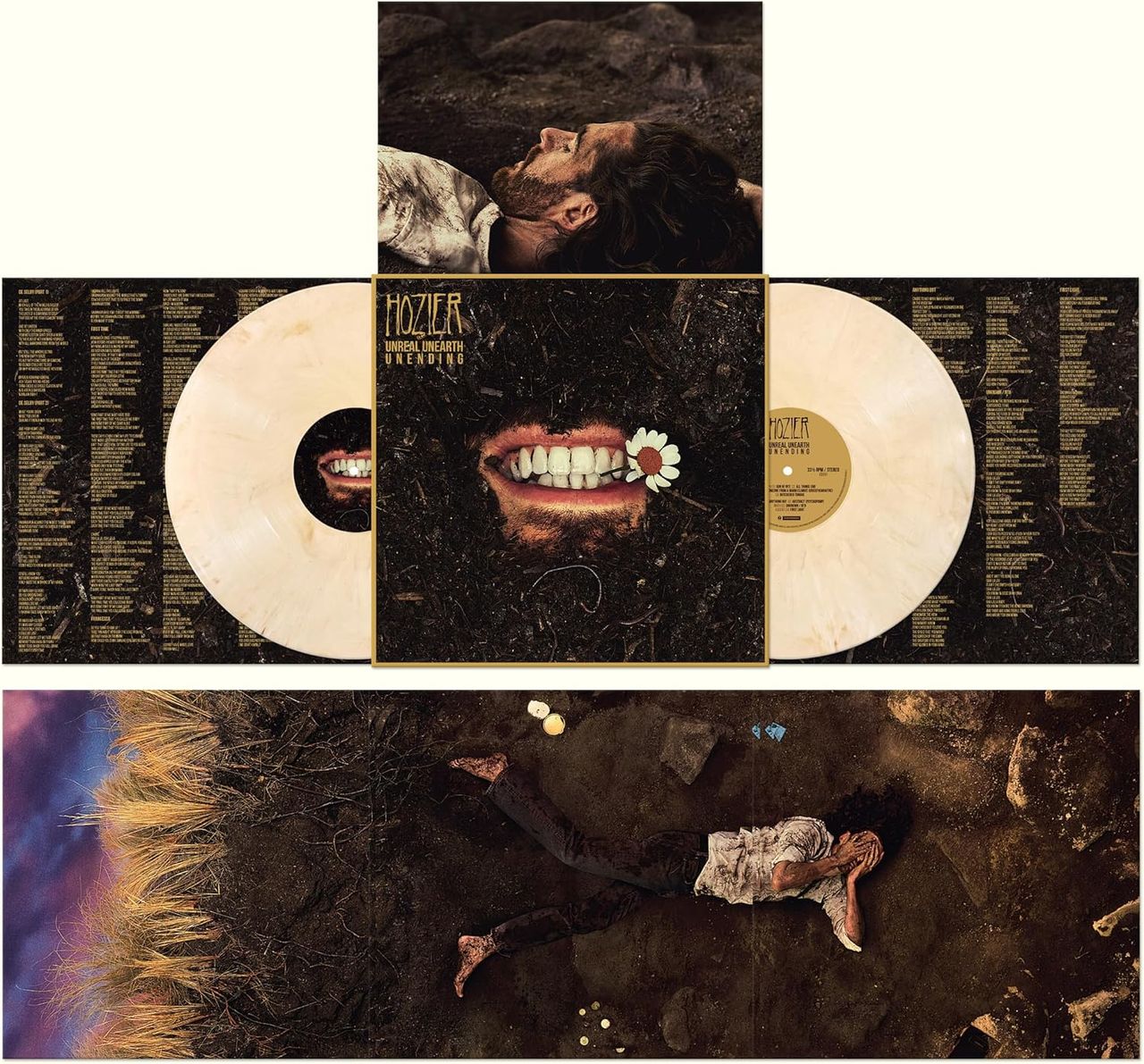 Hozier Unreal Unearth Unending - 'Tooth White' Vinyl - Deluxe Version — RareVinyl.com
