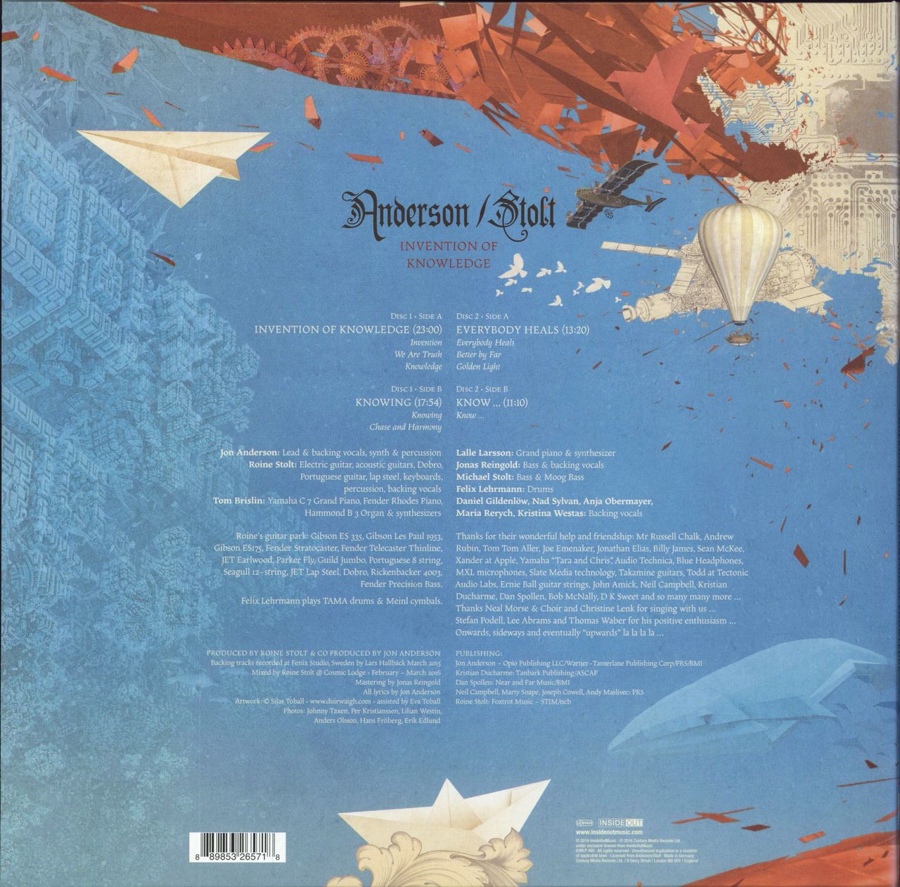 Jon Anderson Invention Of Knowledge - 180gm UK 2-LP vinyl set — RareVinyl.com