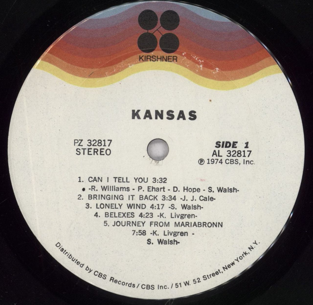 Kansas Kansas US Vinyl LP — RareVinyl.com