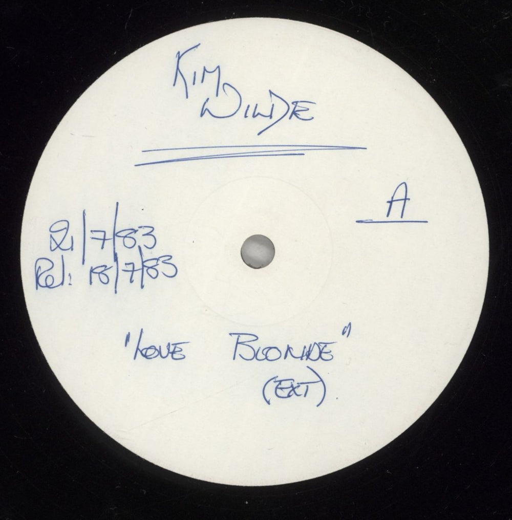 Kim Wilde Love Blonde - Test Pressing UK Promo 12" vinyl — RareVinyl.com