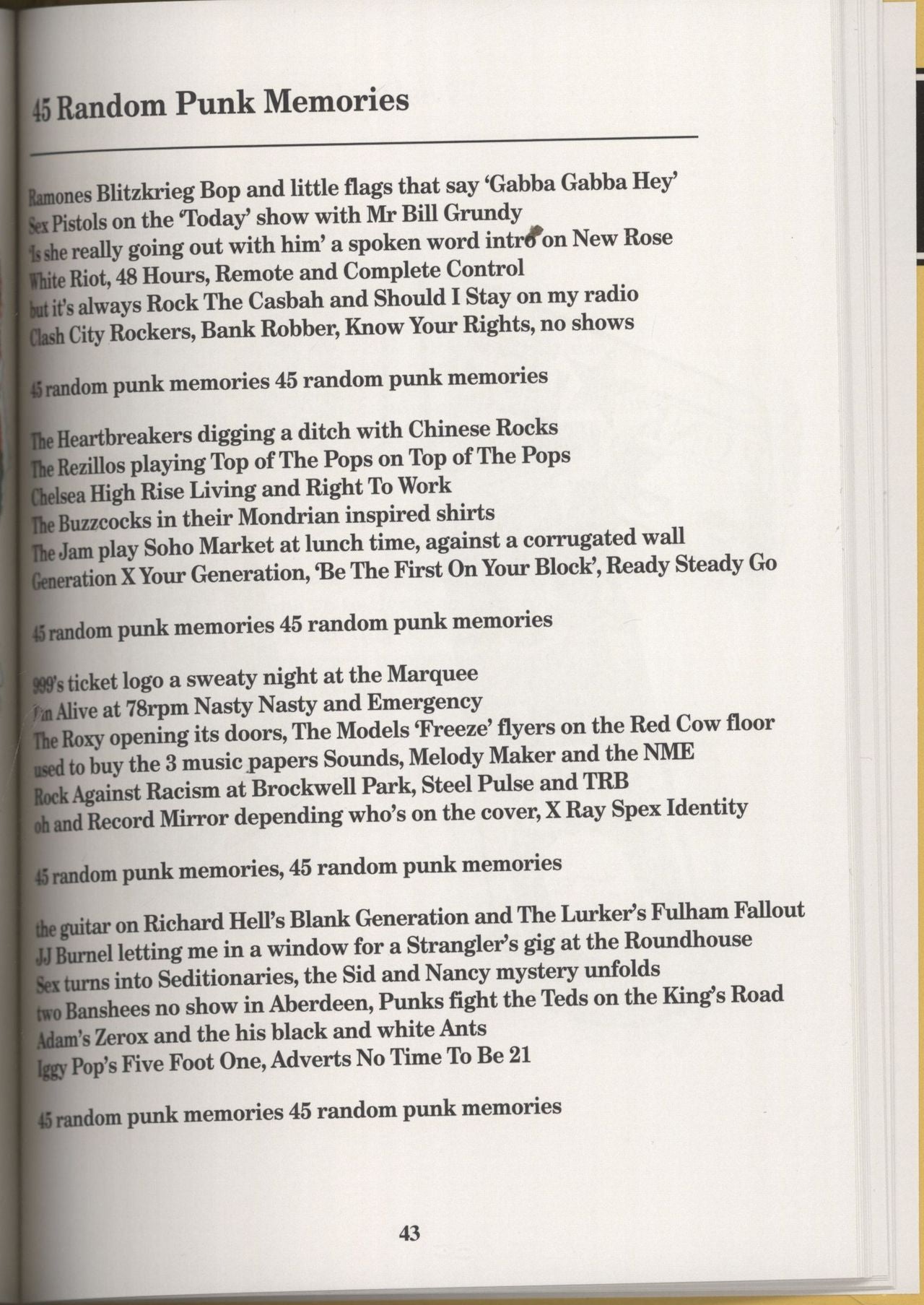 MAL-ONE Listen Up Punk! - Punk Art Poetry Series UK Book — RareVinyl.com