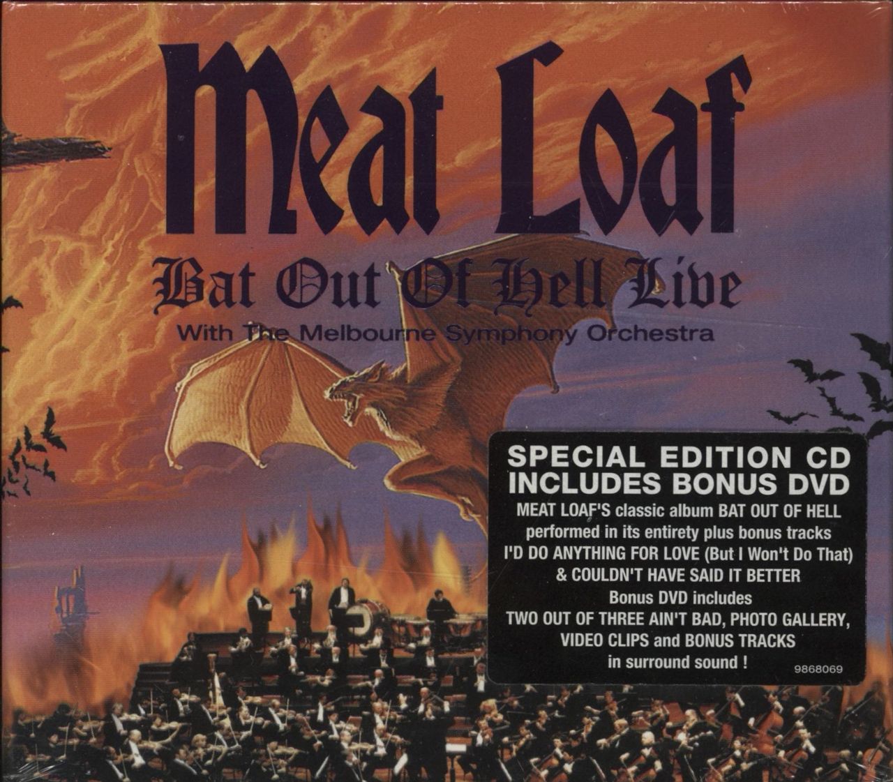 Meat Loaf Bat Out Of Hell: Live With The Melbourne Symphony Orchestra — RareVinyl.com