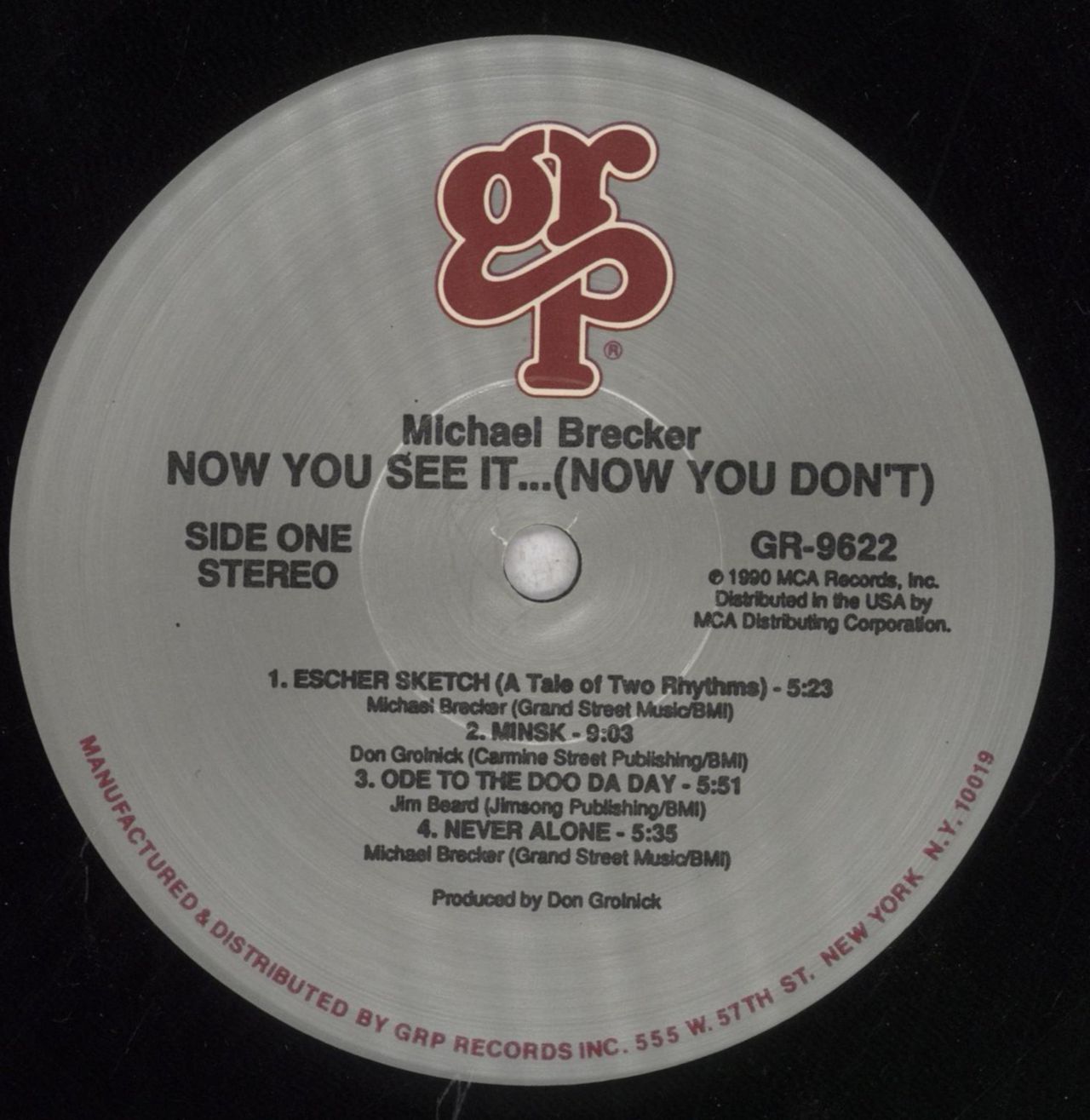 Michael Brecker Now You See It...(Now You Don't) US Vinyl LP ...