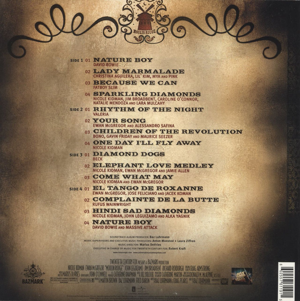 Original Soundtrack Moulin Rouge - 180gm UK 2-LP vinyl set — RareVinyl.com