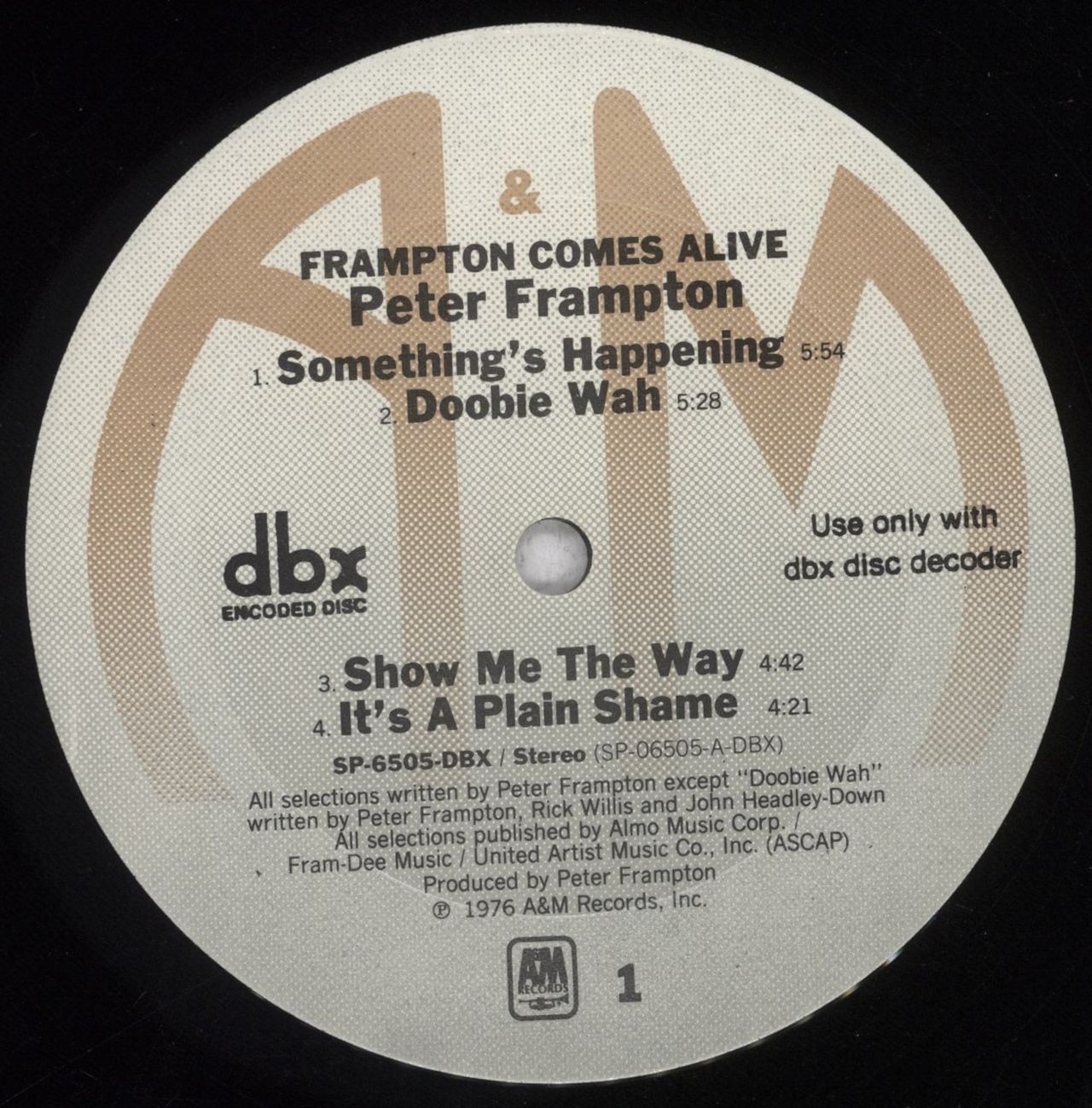 Peter Frampton Frampton Comes Alive! - DBX Encoded Disc - EX US 2-LP v ...