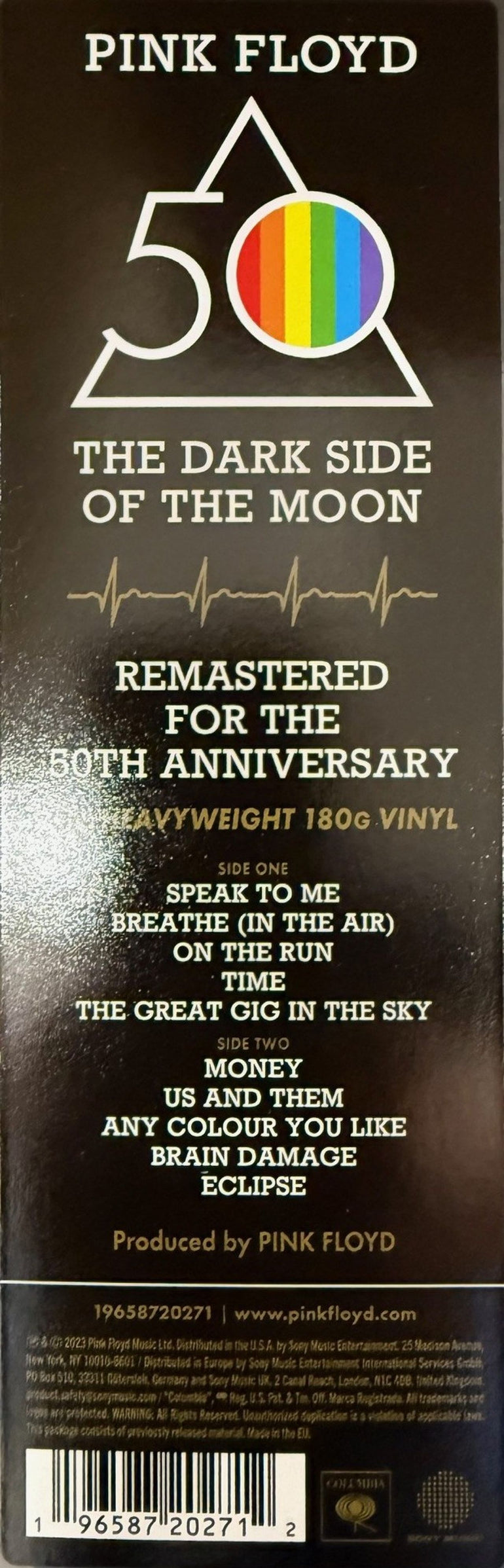 Pink Floyd The Dark Side Of The Moon - 50th Anniversary Remaster 180 G — RareVinyl.com