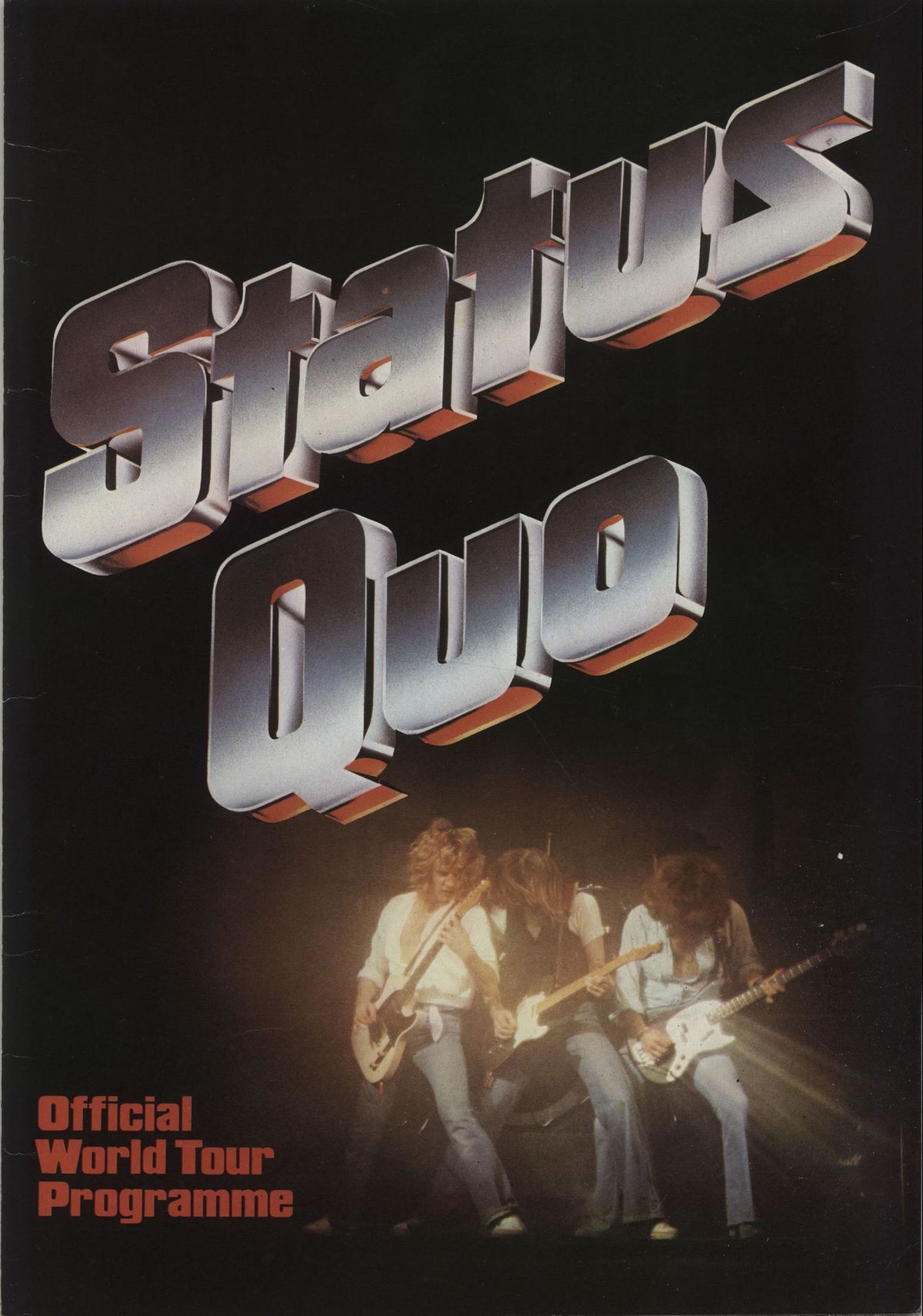Status Quo Official World Tour Programme UK Tour programme — RareVinyl.com