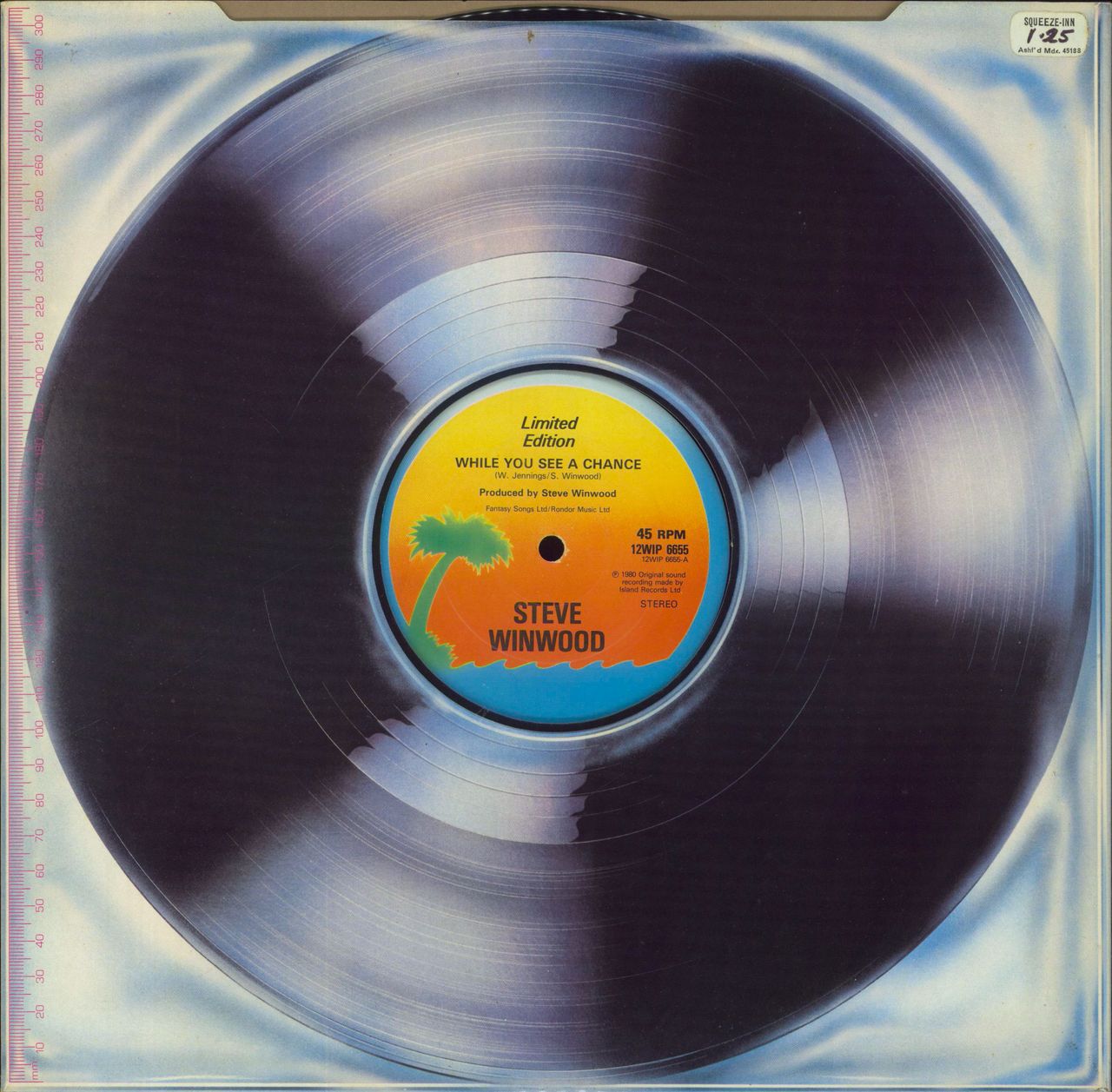 Steve Winwood While You See A Chance UK 12" vinyl — RareVinyl.com