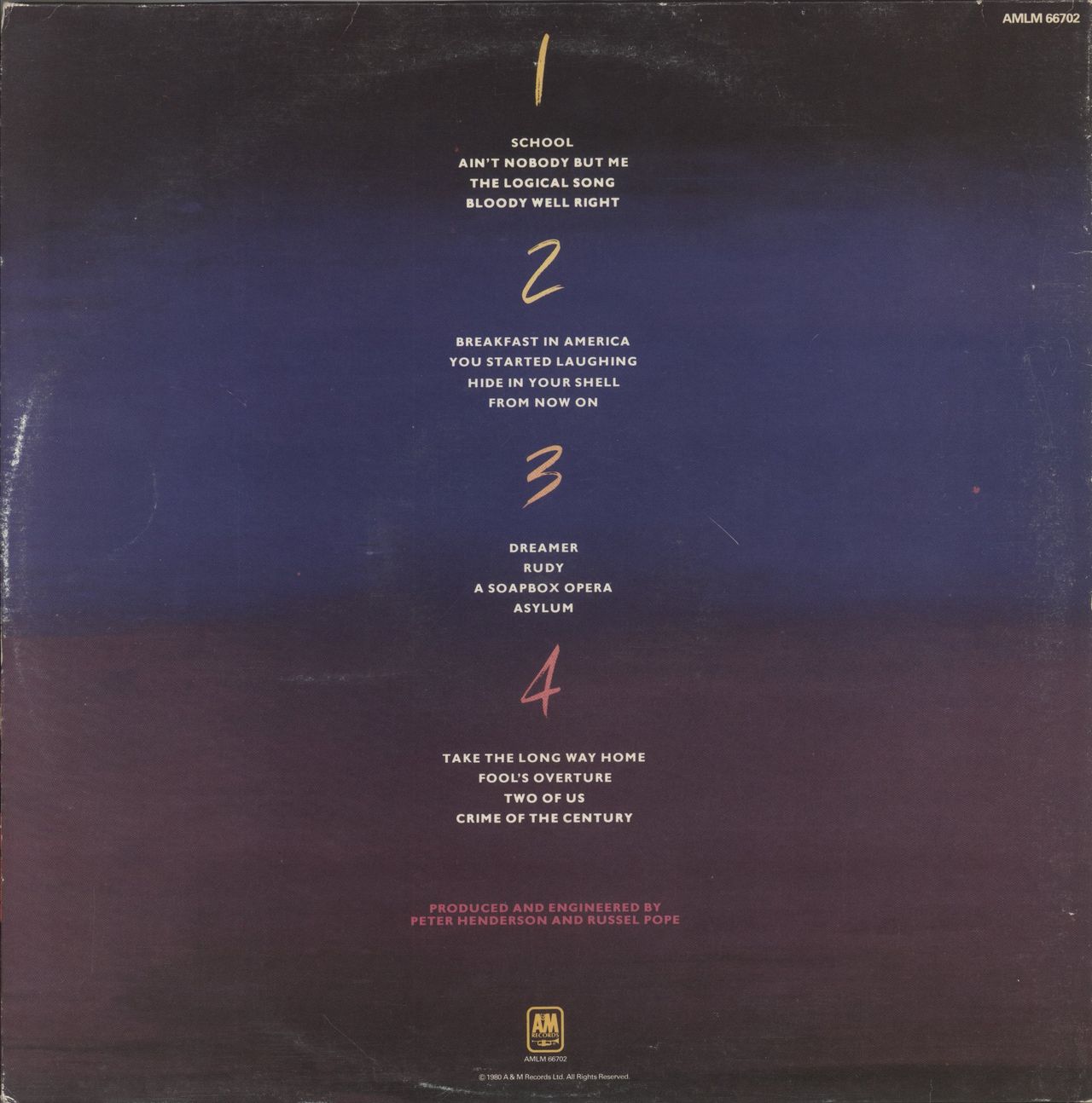 Supertramp Paris + Hype-stickered - EX UK 2-LP vinyl set — RareVinyl.com