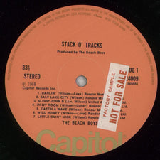 The Beach Boys Stack O' Tracks - Factory Sample UK Vinyl LP — RareVinyl.com