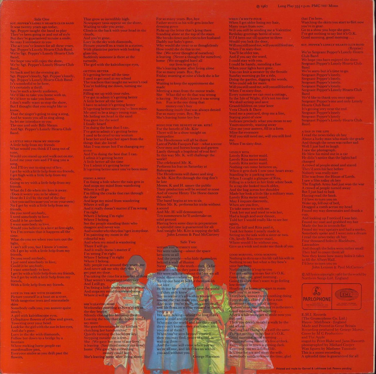The Beatles Sgt. Pepper's - 1st - Complete - VG UK Vinyl LP — RareVinyl.com