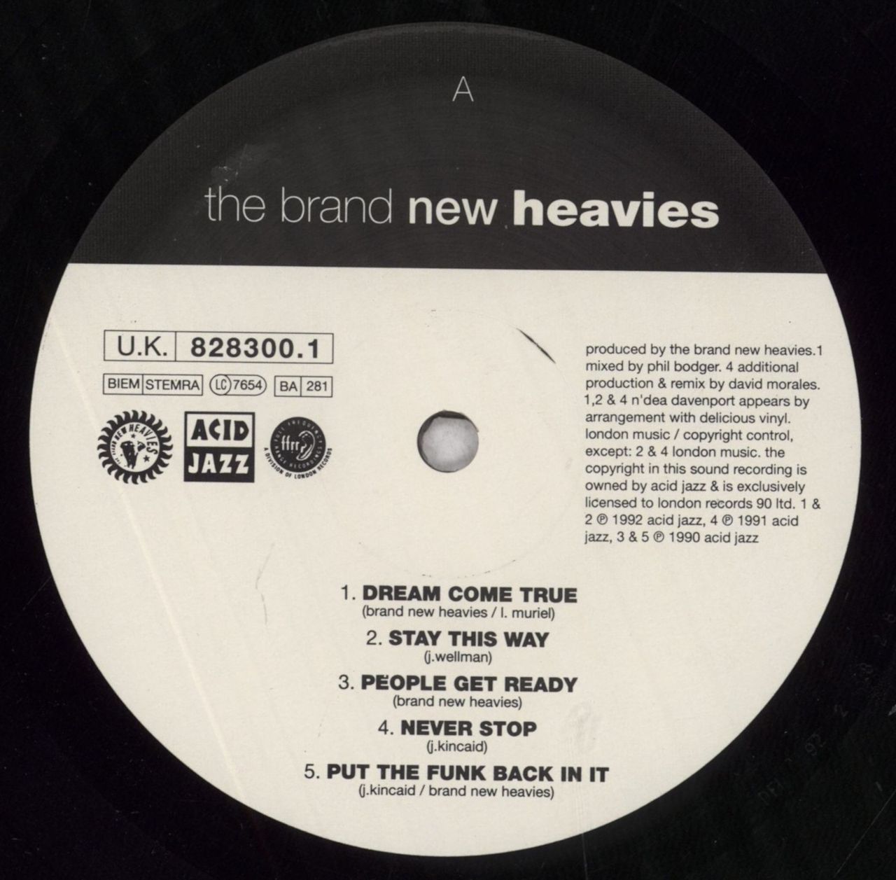 The Brand New Heavies The Brand New Heavies - 2nd UK Vinyl LP — RareVinyl.com