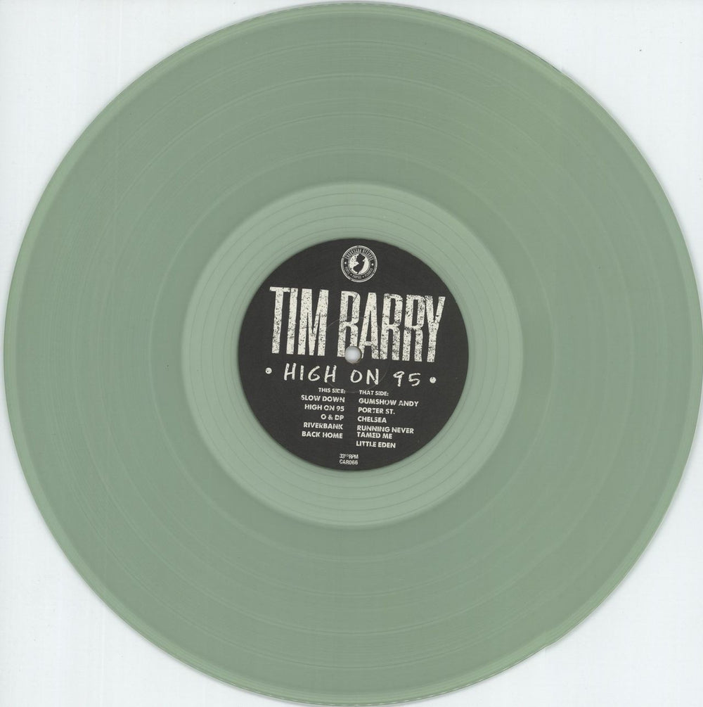 Tim Barry High On 95 - Coke Bottle Clear Vinyl US Vinyl LP — RareVinyl.com