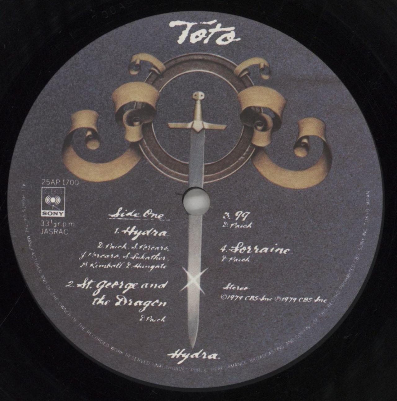 Toto Hydra + top obi Japanese Vinyl LP — RareVinyl.com