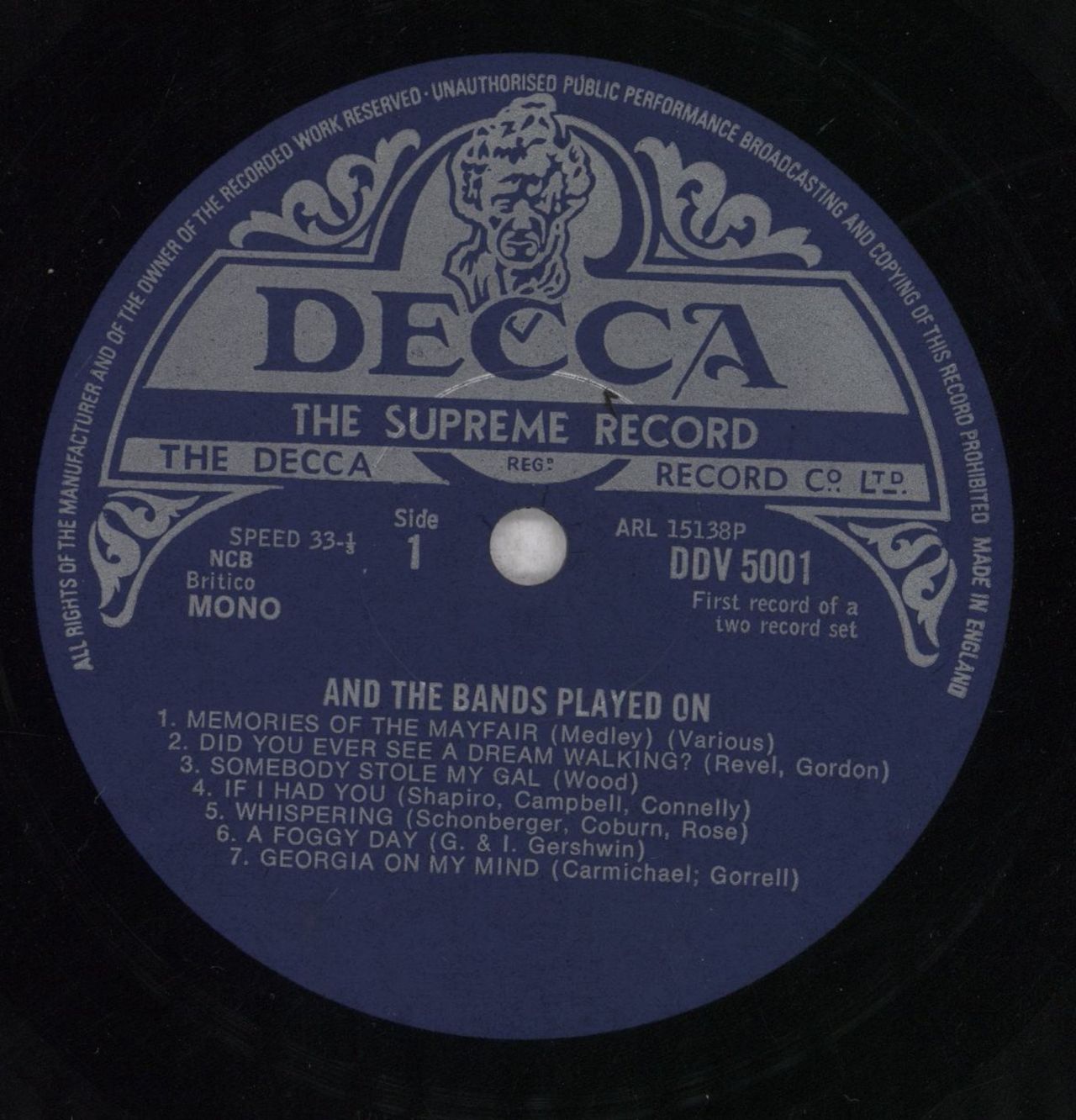 Various-40s/Big Band & Swing And The Bands Played On UK 2-LP vinyl set ...