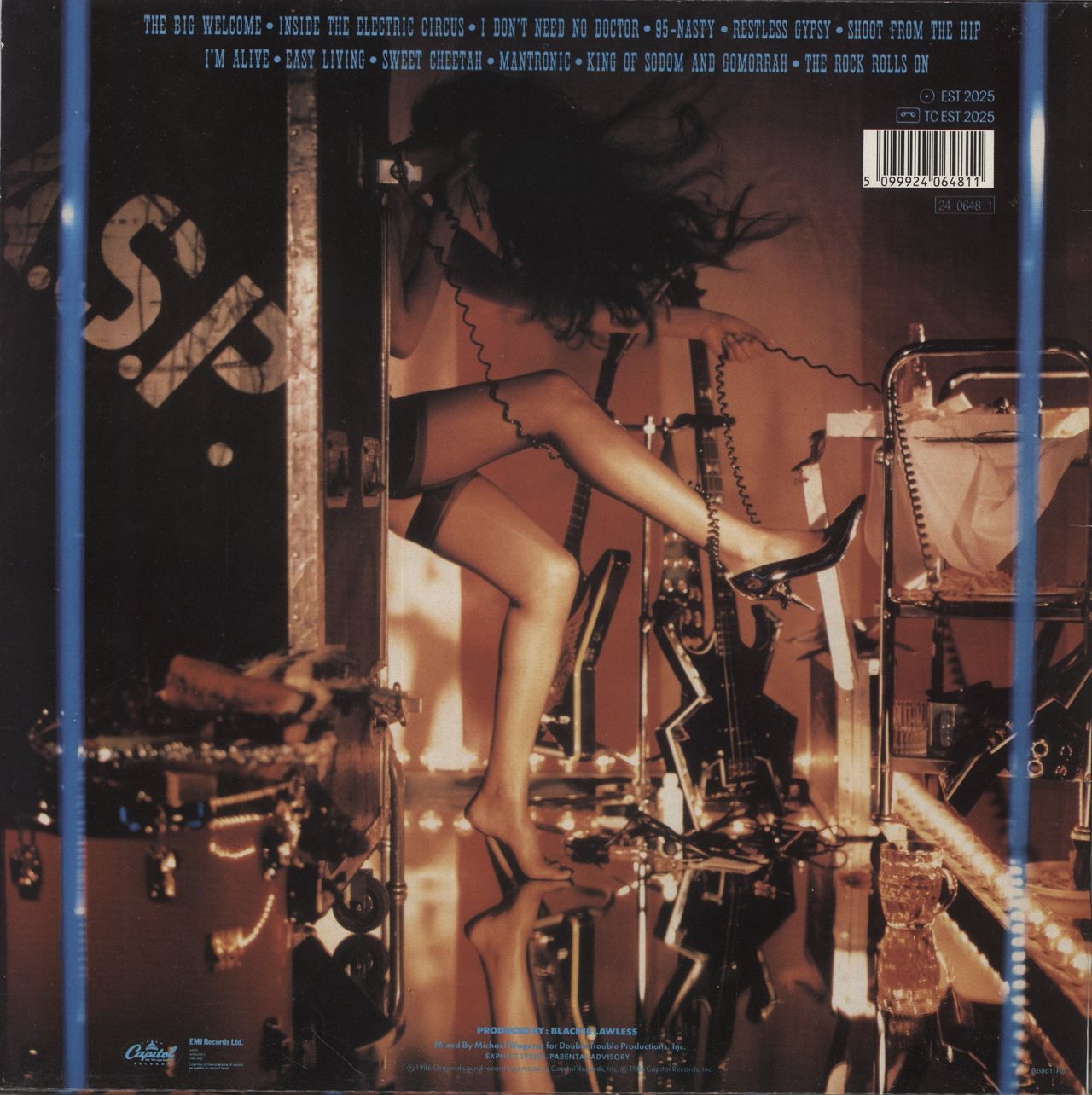 WASP Inside The Electric Circus - EX UK Vinyl LP — RareVinyl.com