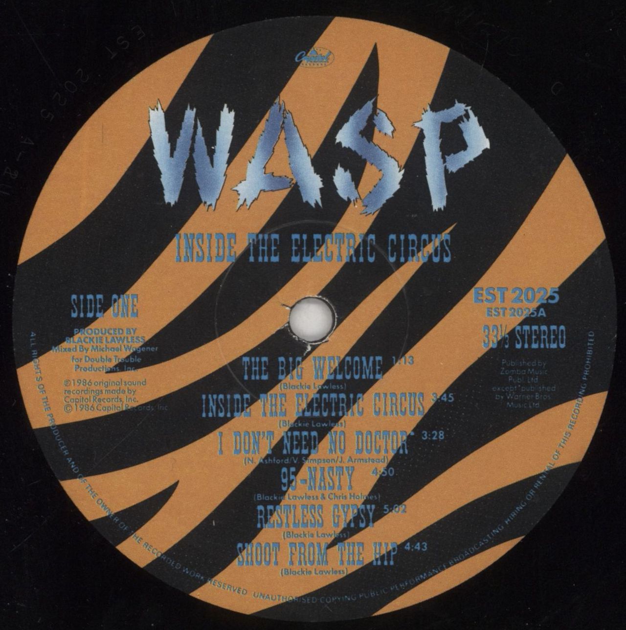 WASP Inside The Electric Circus - EX UK Vinyl LP — RareVinyl.com