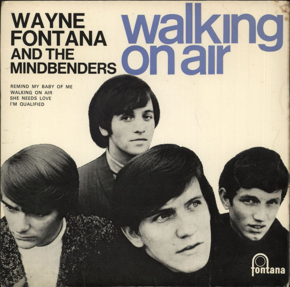 Wayne Fontana And The Mindbenders Walking On Air EP UK 7" vinyl — RareVinyl.com