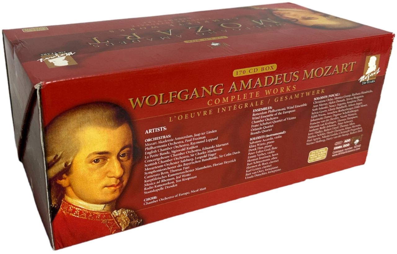 Wolfgang Amadeus Mozart Complete Works UK Cd album box set — RareVinyl.com