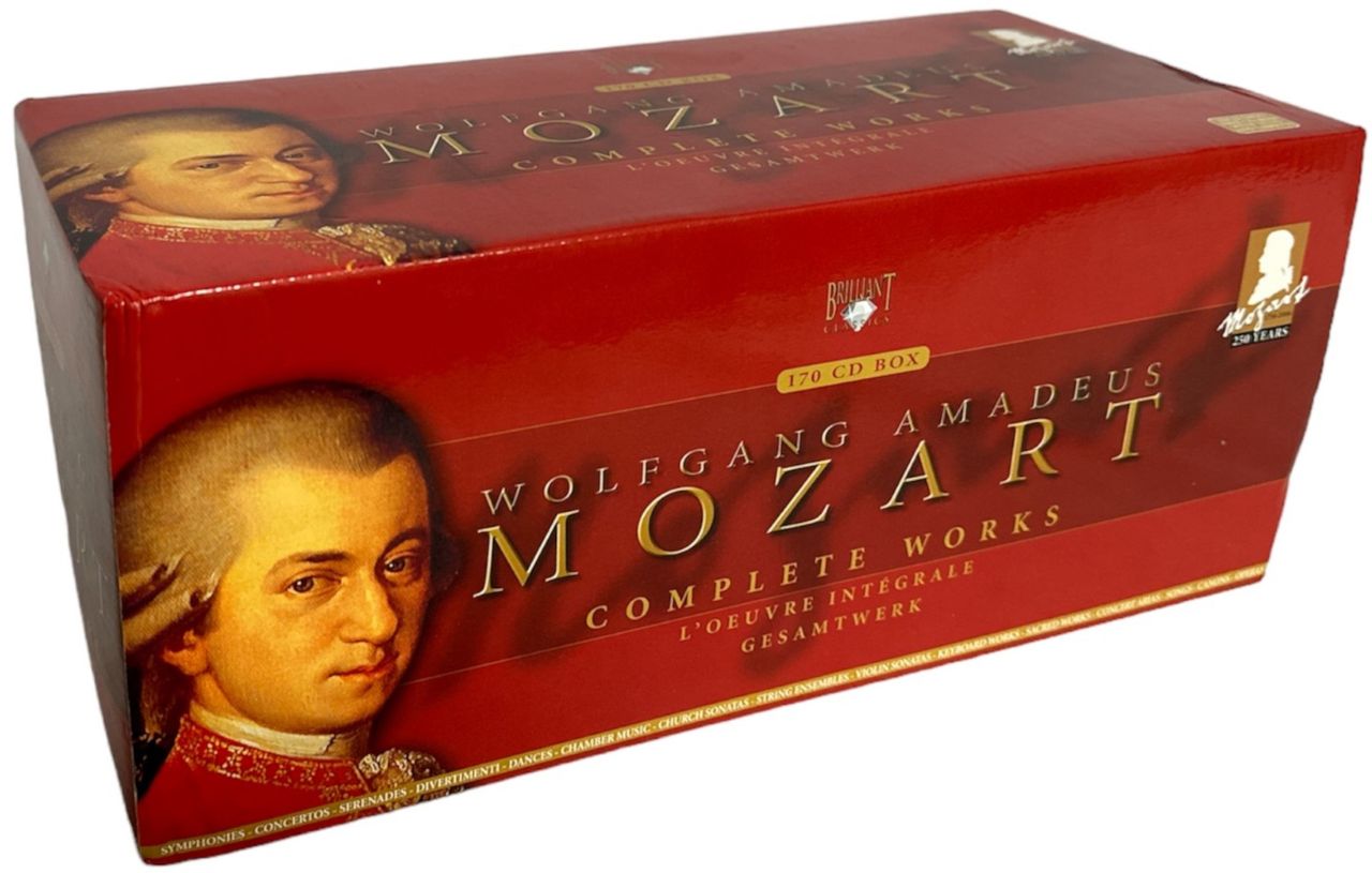Wolfgang Amadeus Mozart Complete Works UK Cd album box set — RareVinyl.com