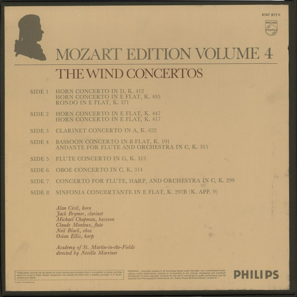 Wolfgang Amadeus Mozart Mozart Edition 4: The Wind Concertos Dutch Vin — RareVinyl.com