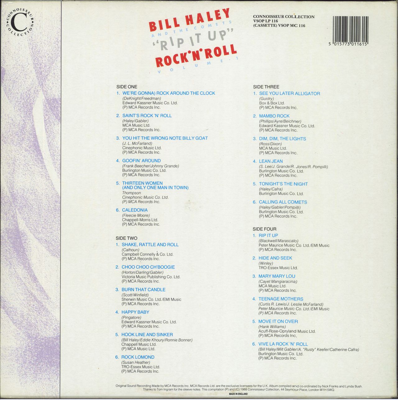 Bill Haley & The Comets Rip It Up - Rock 'n' Roll Volume 1 UK 2-LP vin — RareVinyl.com