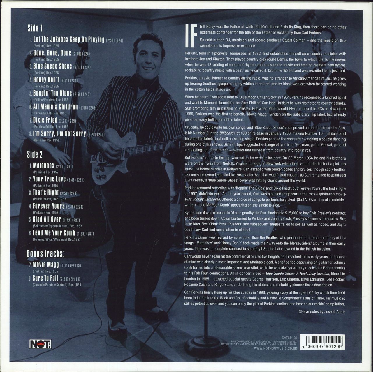 Carl Perkins (R&R) The Sun Singles Collection UK Vinyl LP — RareVinyl.com