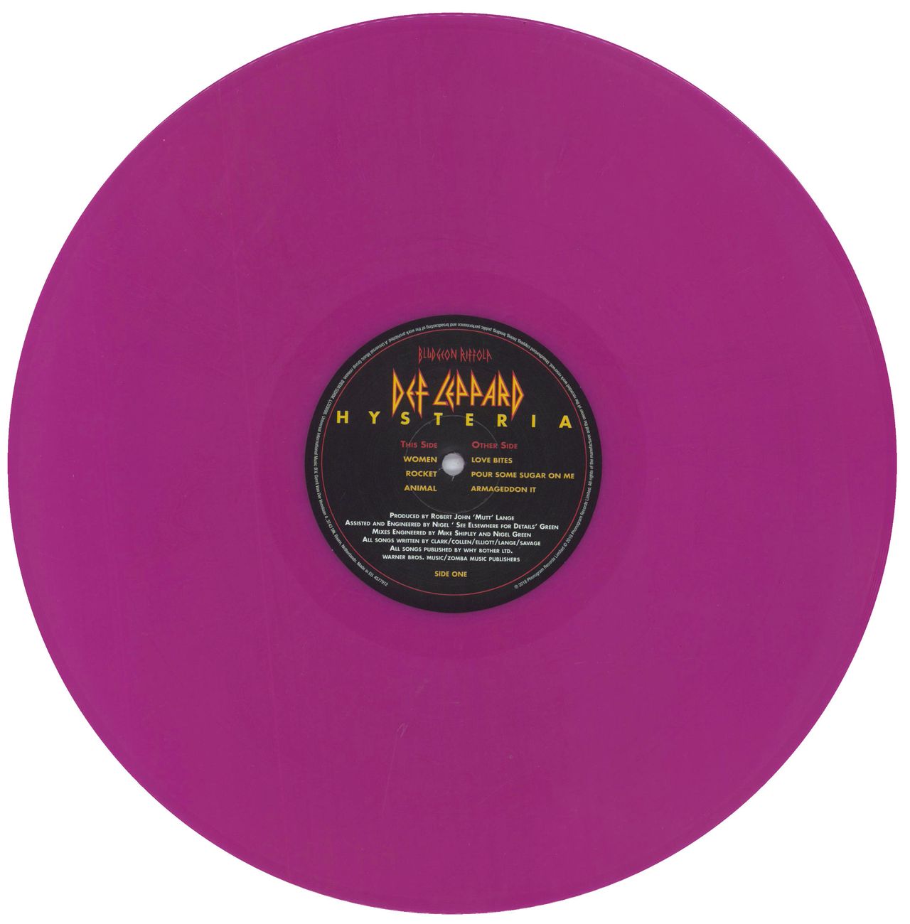 Def Leppard Hysteria - HMV 100th Anniversary - Violet Vinyl UK 2-LP vi ...