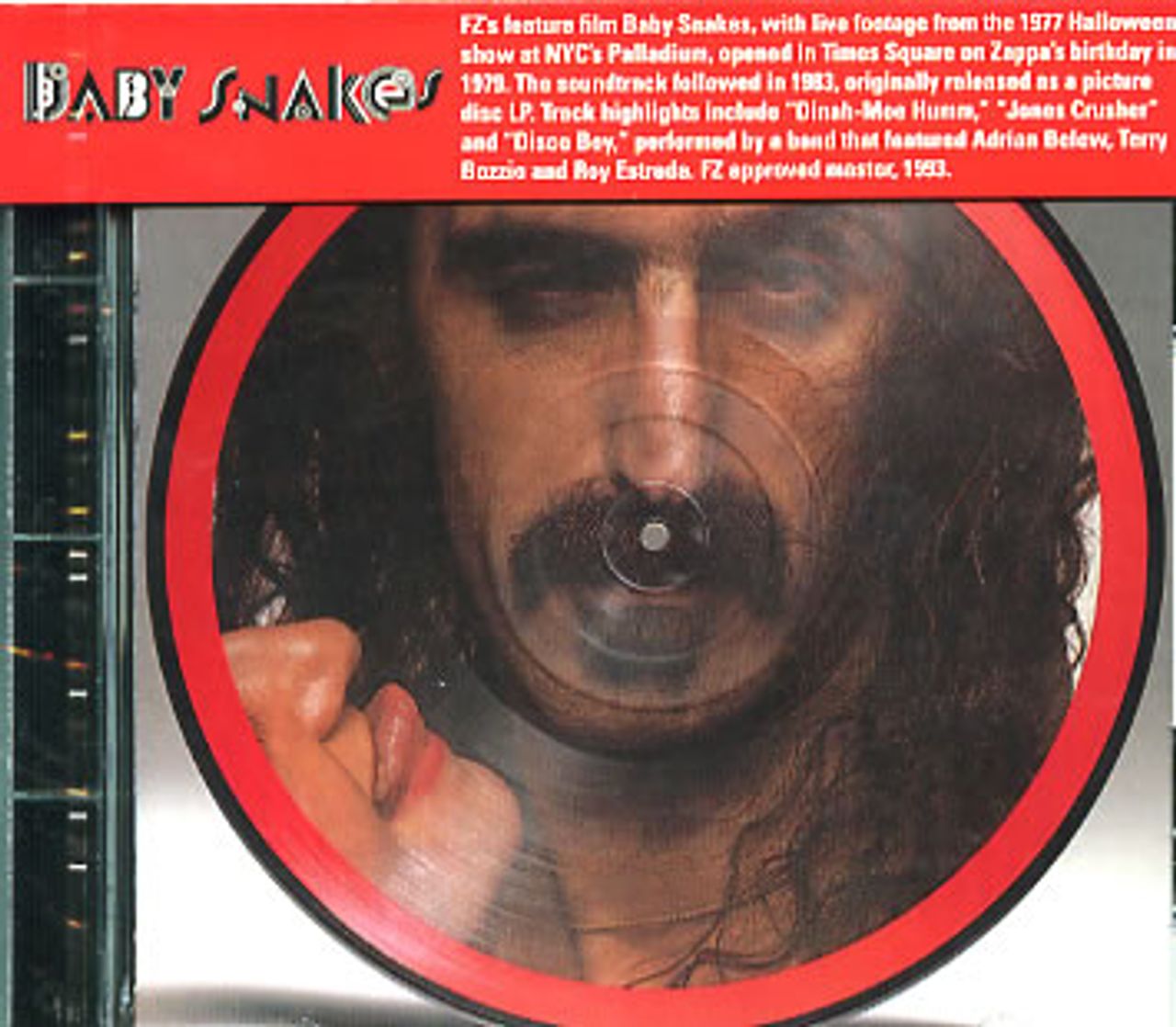 Frank Zappa Baby Snakes US CD album — RareVinyl.com