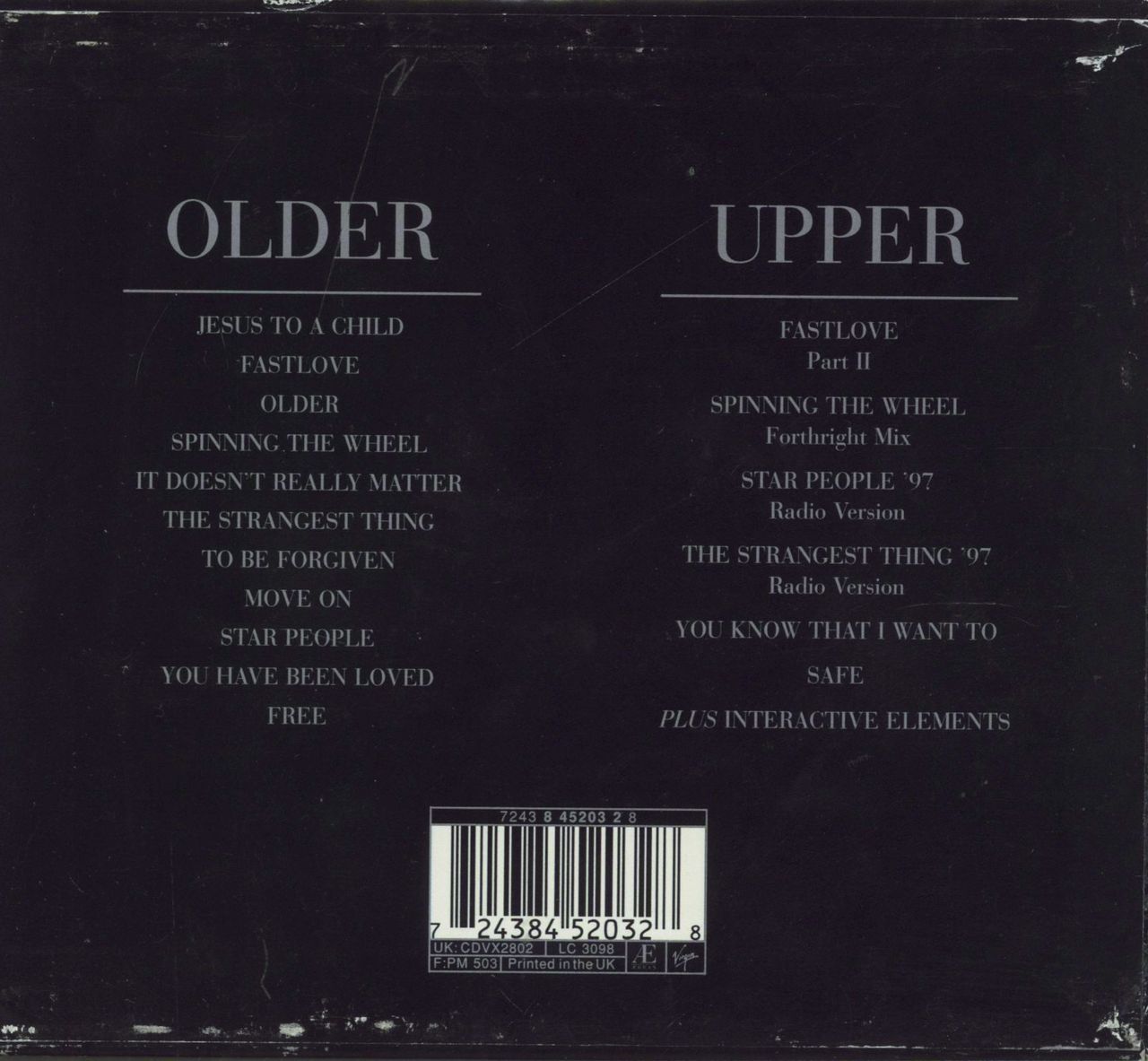 George Michael Older & Upper - EX UK 2-CD album set — RareVinyl.com