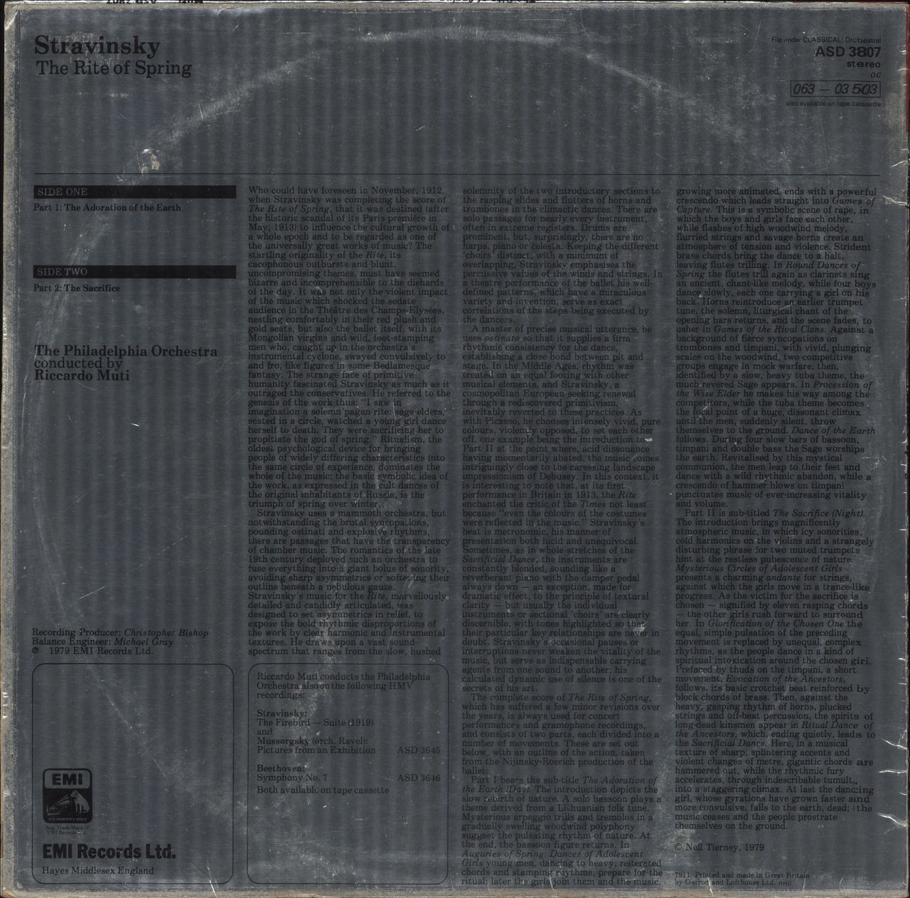 Igor Stravinsky The Rite of Spring UK Vinyl LP — RareVinyl.com