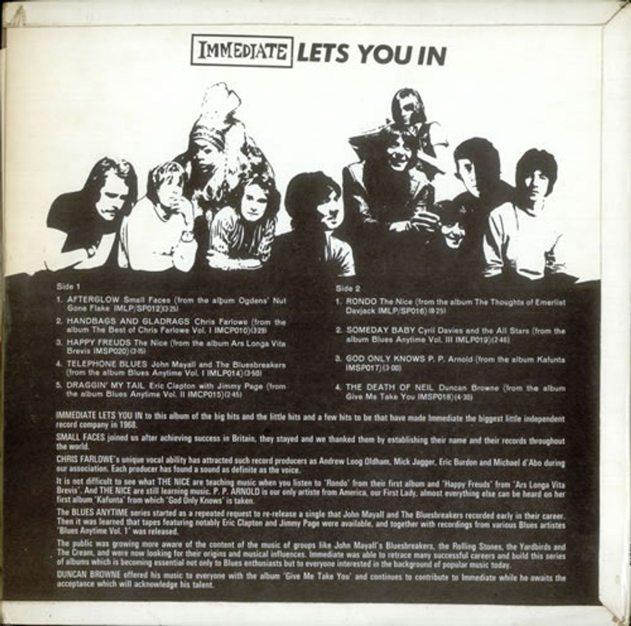 Immediate Label Immediate Lets You In UK Vinyl LP — RareVinyl.com