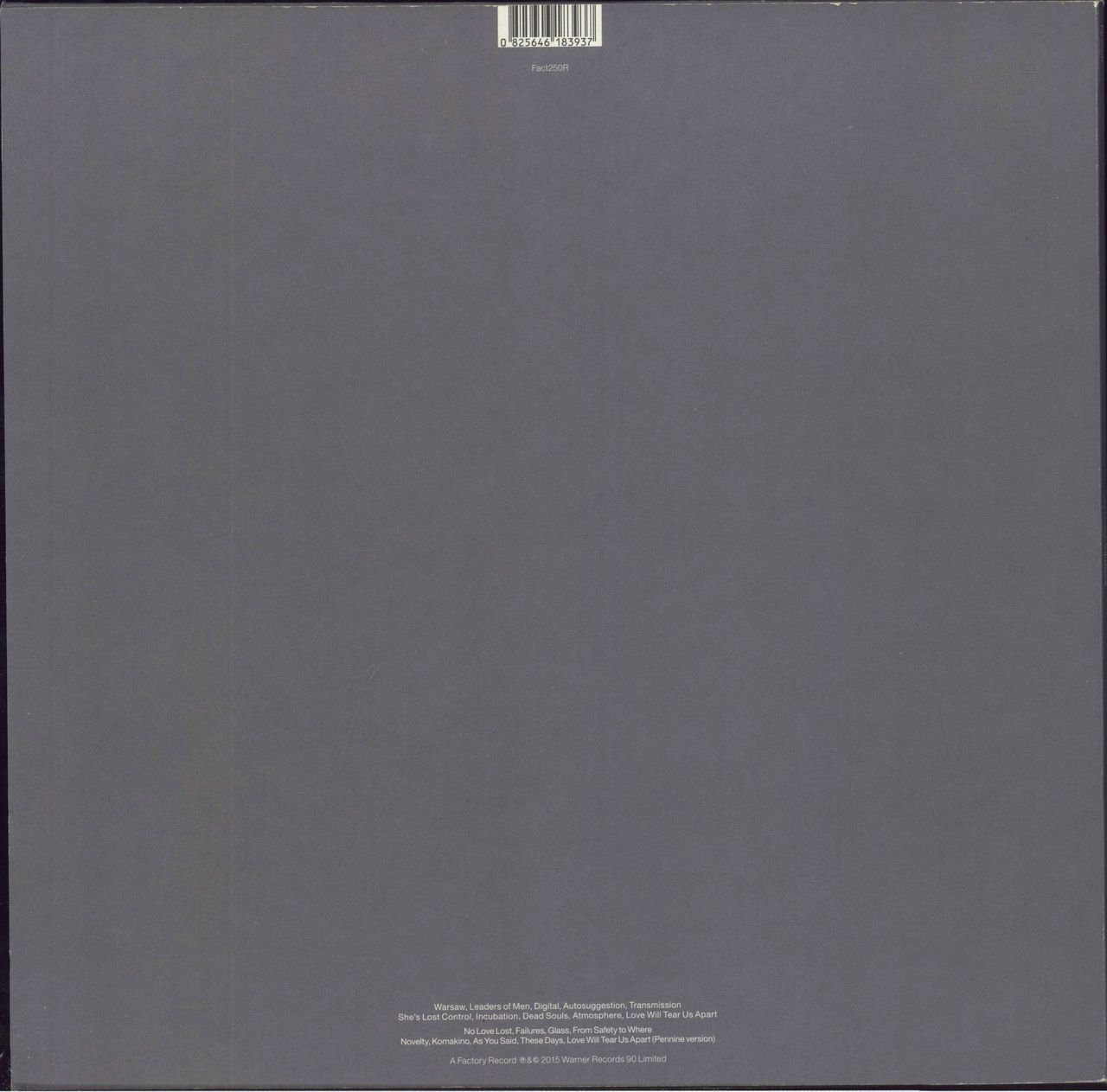 Joy Division Substance 1977-1980 - 180gm UK 2-LP vinyl set — RareVinyl.com