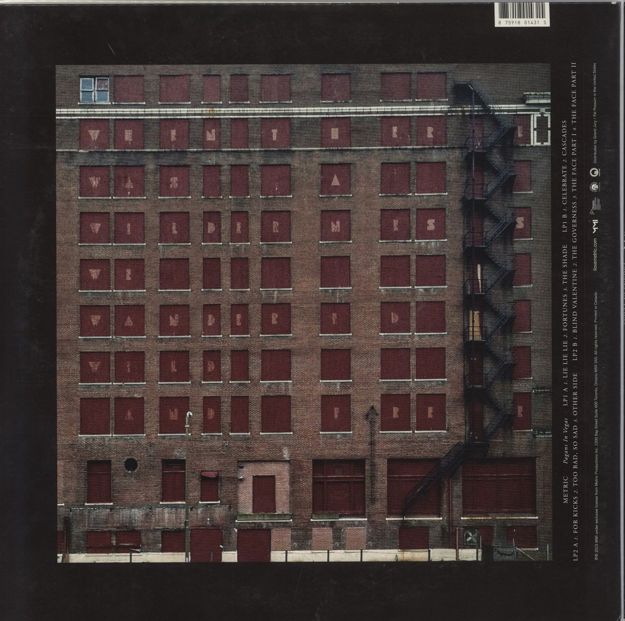 Metric Pagans In Vegas - Black Vinyl UK 2-LP vinyl set — RareVinyl.com