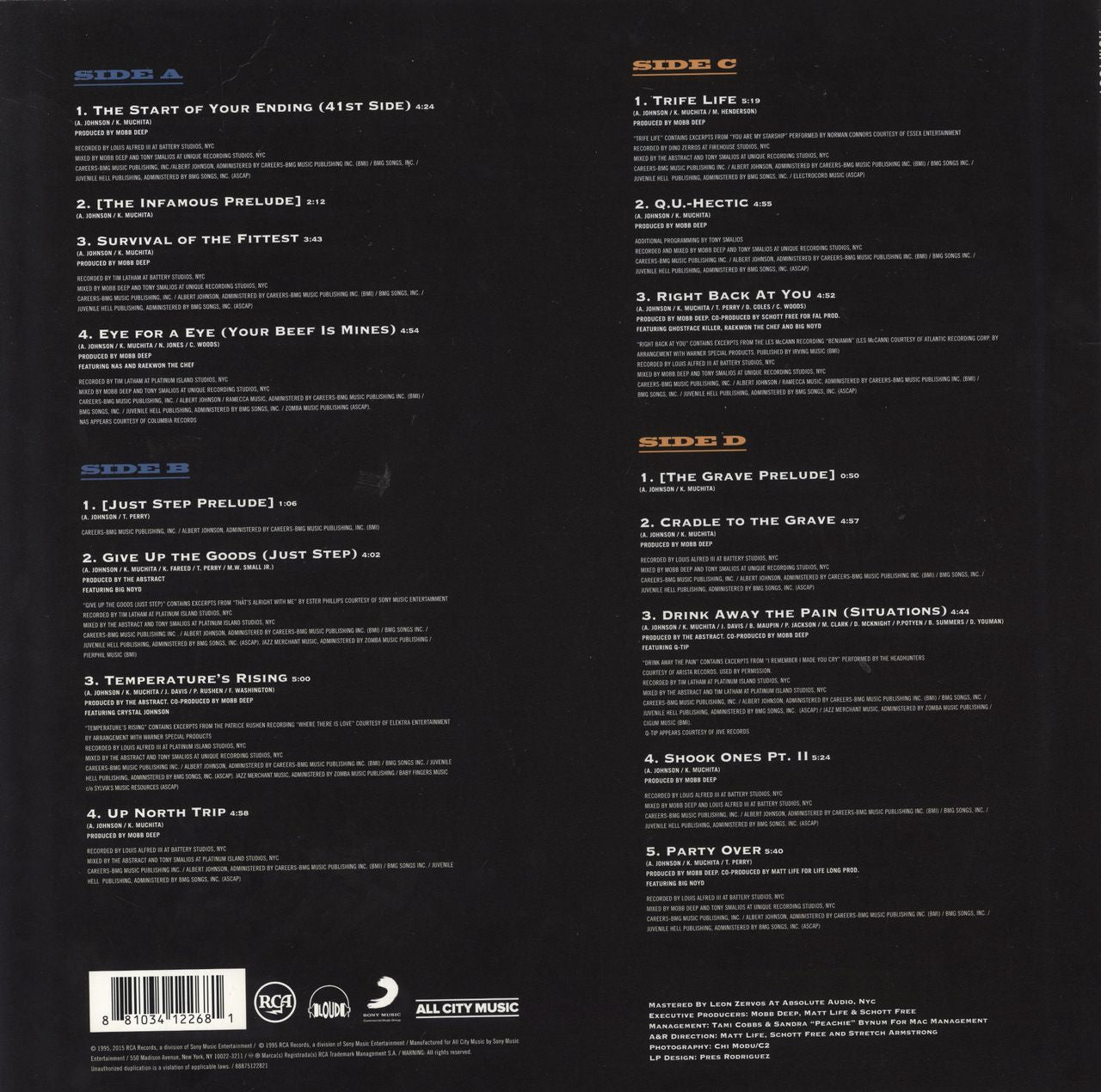 Mobb Deep The Infamous US 2-LP vinyl set — RareVinyl.com