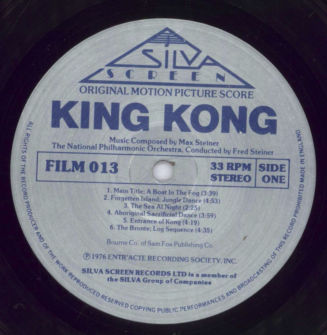 Original Soundtrack King Kong UK Vinyl LP — RareVinyl.com