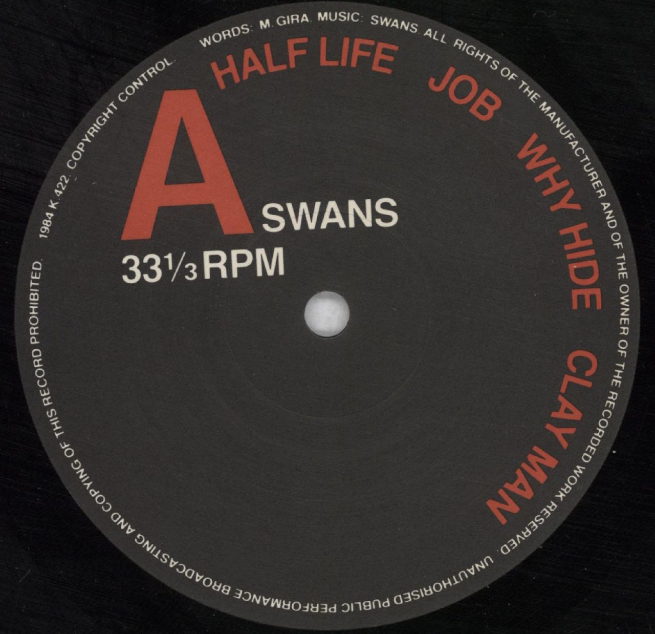 Swans Cop UK Vinyl LP — RareVinyl.com