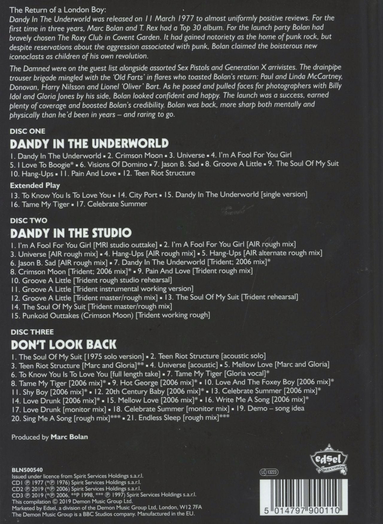 T-Rex / Tyrannosaurus Rex Dandy In The Underworld UK 3-CD set — RareVinyl.com
