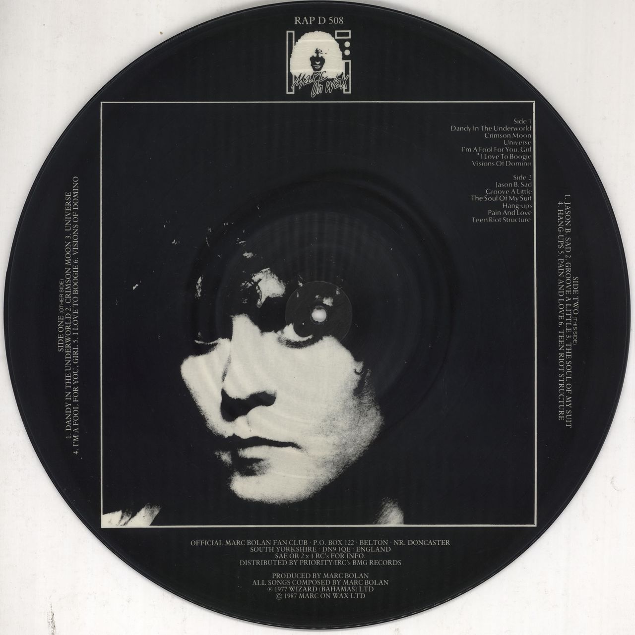 T-Rex / Tyrannosaurus Rex Dandy In The Underworld UK Picture disc LP — RareVinyl.com